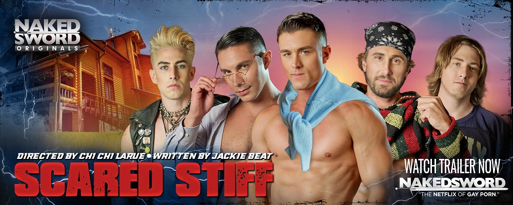 NakedSword All New Mega Site Brings Scared Stiff Movie Trailer - JRL CHARTS