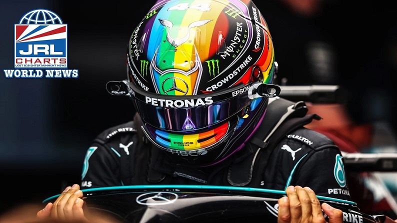 Racing Star Lewis Hamilton Wears LGBTQ Pride Helmet at Grand Prix - JRL ...